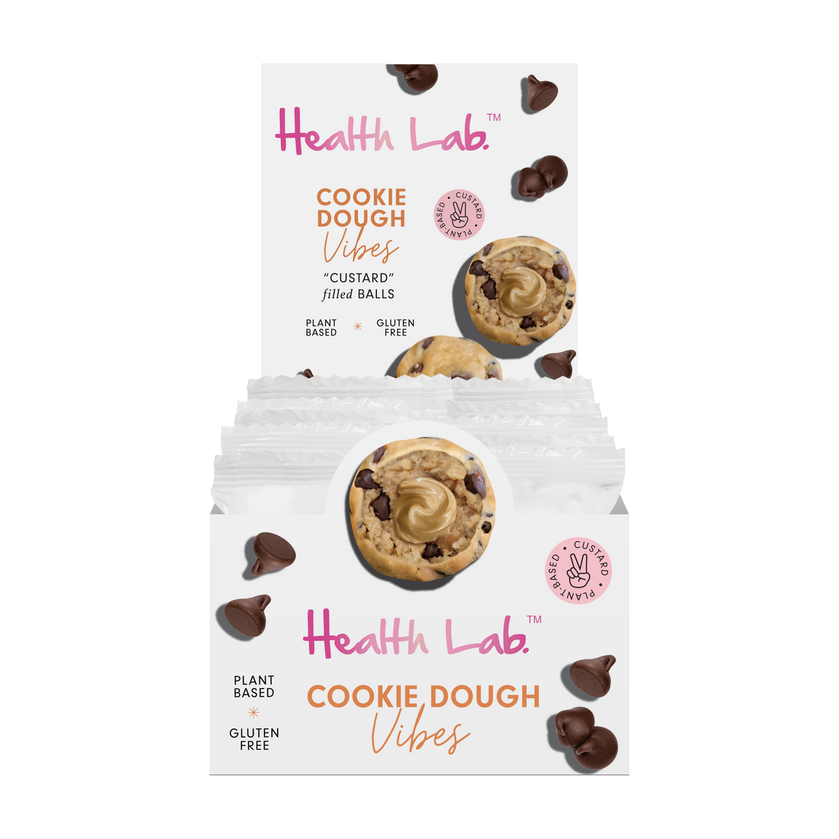 Health Lab Custard Filled Balls - Cookie Dough – Windsor Health