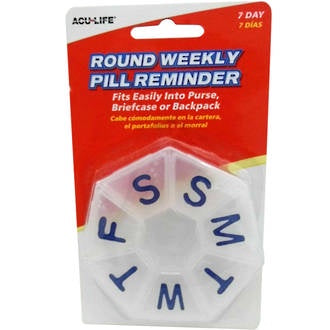 Acu-Life Round Weekly Pill Box – Windsor Health